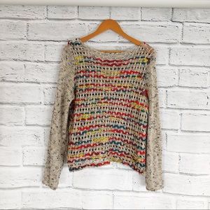 Sweaters | Multicolored Knitted Long Sleeve Sweater | Poshmark